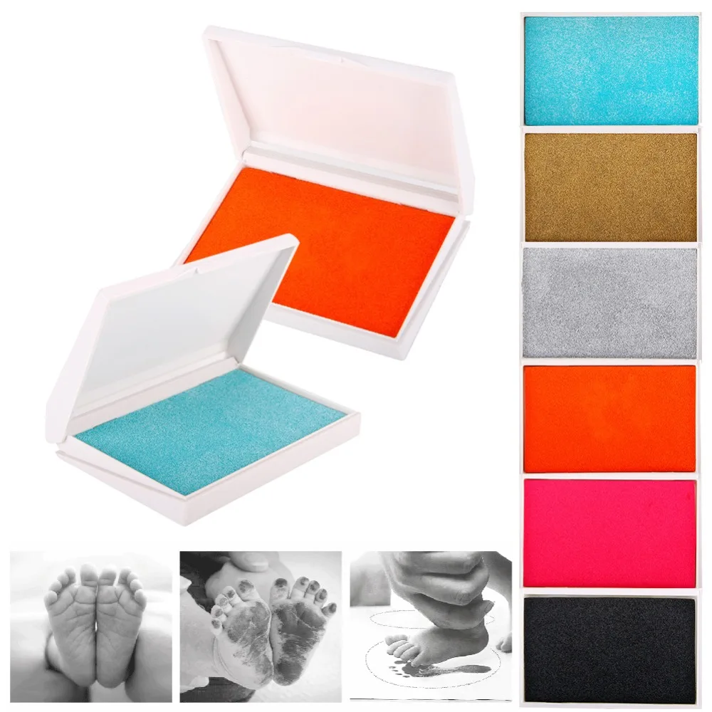 Baby Handprint Footprint Kit Paw Print Pad Photo Frame Touch Ink Pad ...