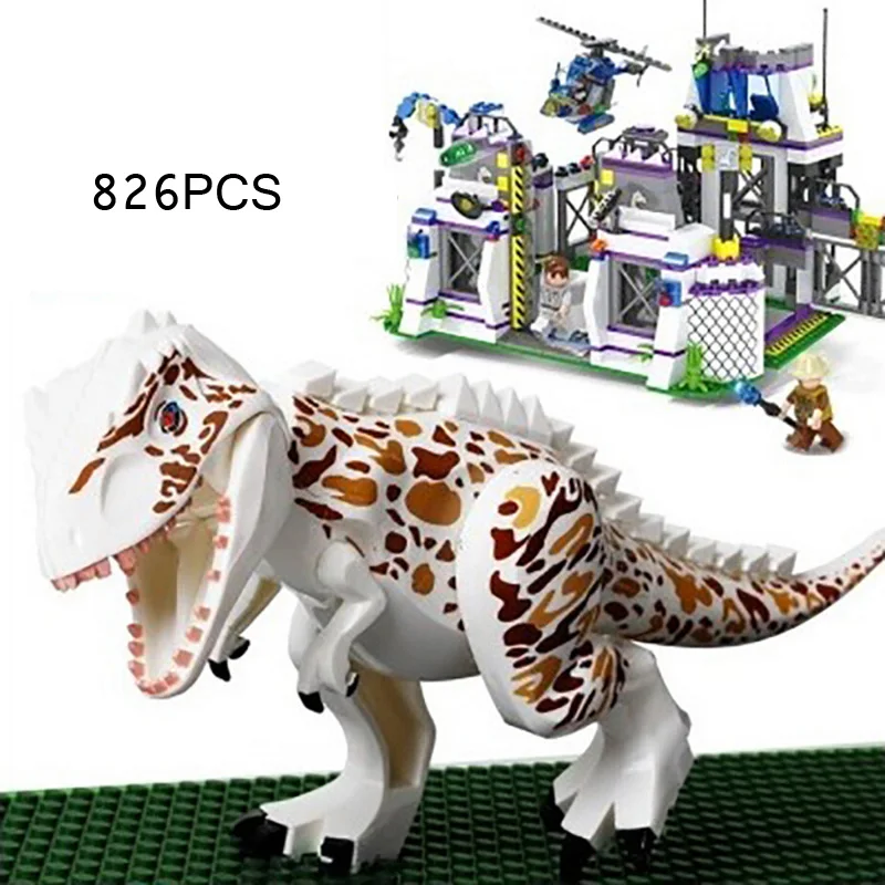 Jurassic World Legoed Dinosaur Park Base Tyrannosaurus Rex Get Away ...