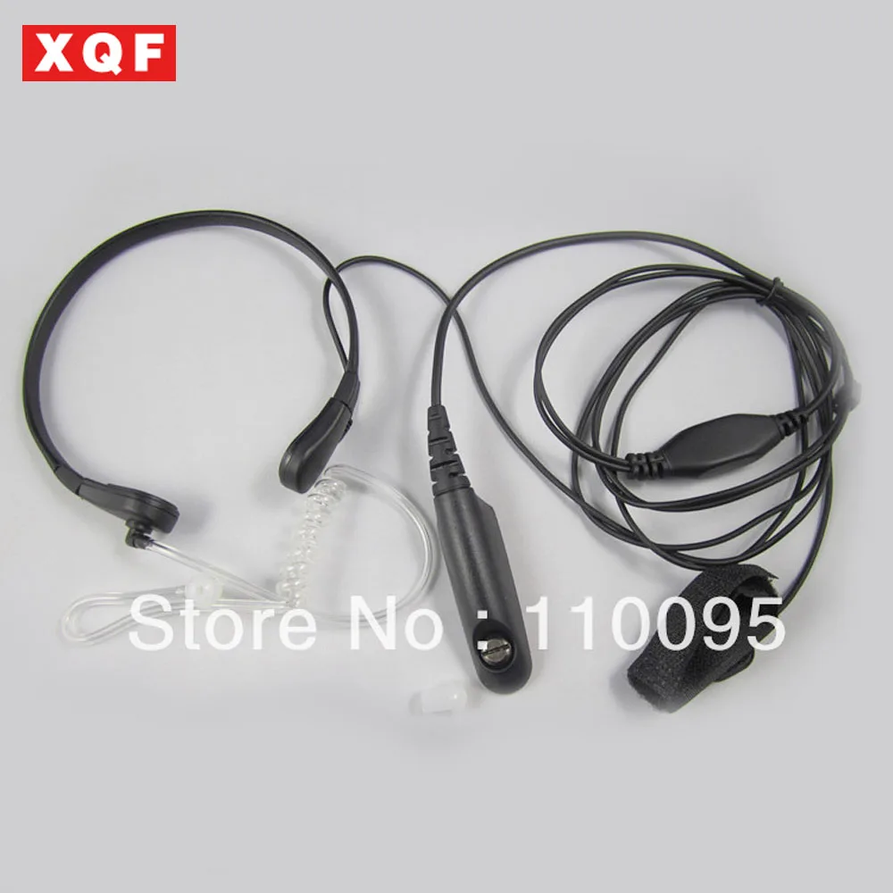 XQF Throat Mic Earpiece/Headset for Motorola GP328/340/GP 338/PTX760 ...