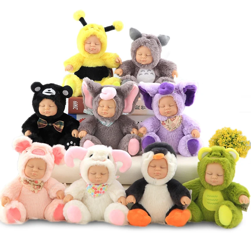 1pc 17cm/28cm Cute Reborn Simulation Sleep Baby Doll Lifelike ...