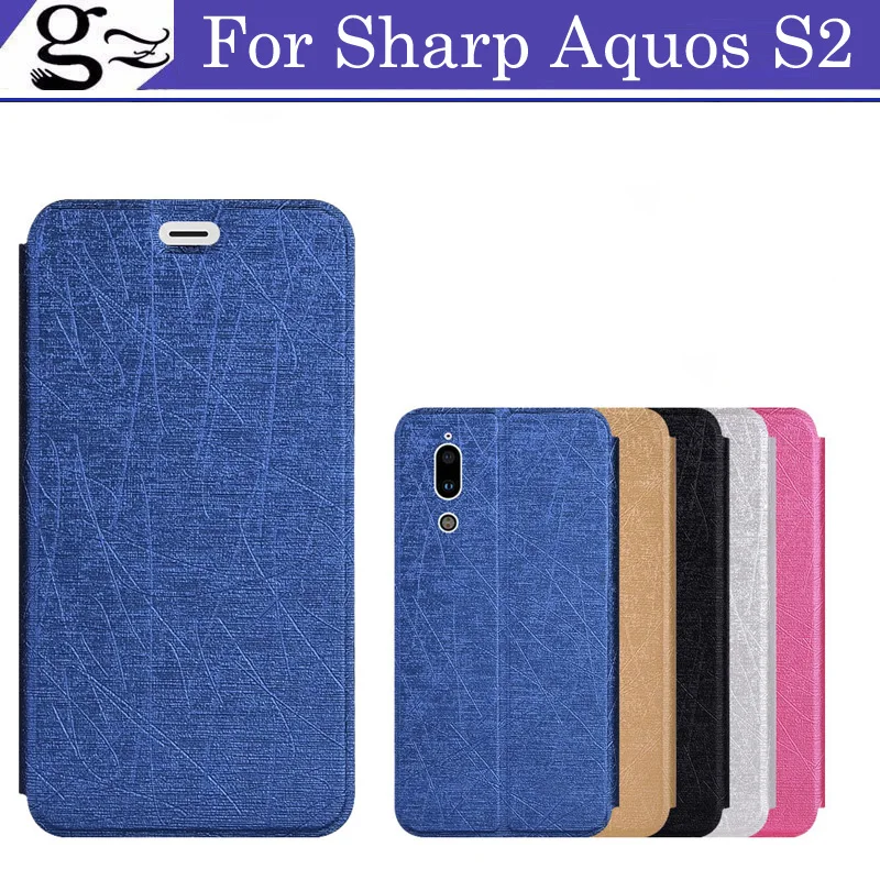 5.5inch For Sharp Aquos S2 Flip Phone Case Tpu Leather Back Cover Coque ...