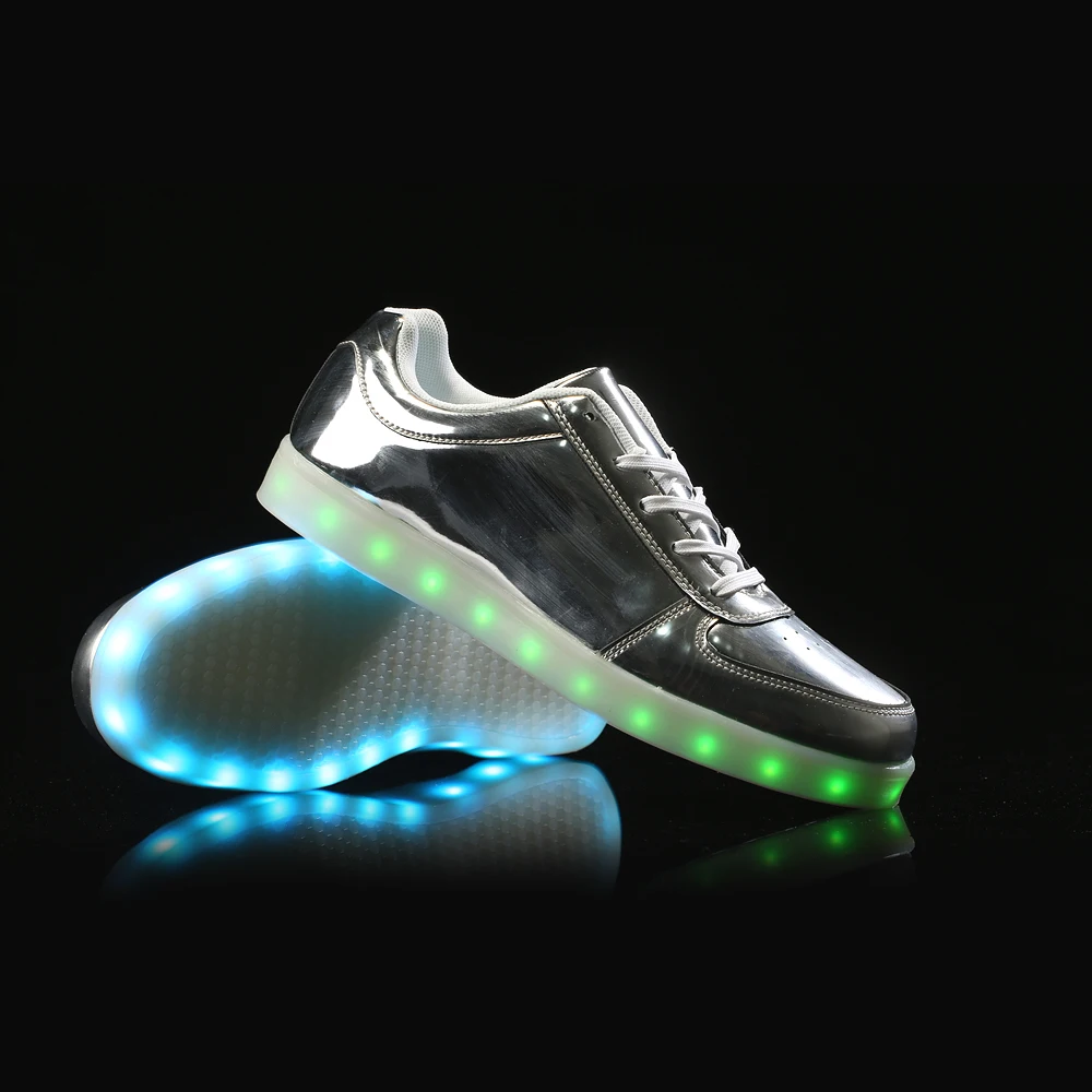 LED Shoes men superstar Flashing Colorful glowing shoes sneakers with ...