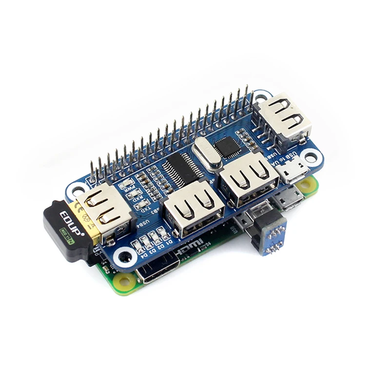 PI zero zero w USB Serial HUB port debugging with USB plug USB UART ...