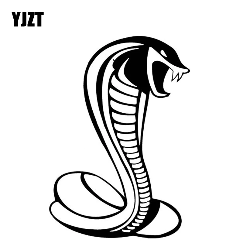 YJZT 11,5 CM * 16,5 CM Cobra patrón de dibujos animados calcomanía de ...