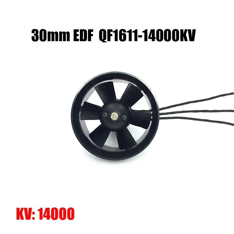 30mm Edf Ducted Fan Set 6 Blades Electric Edf With 2s Motor Qf1611 ...