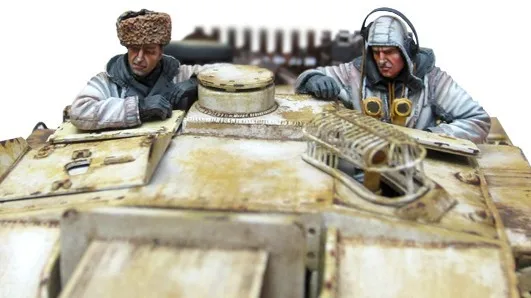 1/35 model kit resin kit tank crews winter (2 figures) Unassembled ...