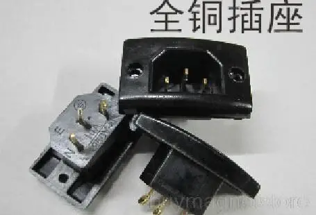 Electric heating pot socket electric wok socket copper 3 holes high ...