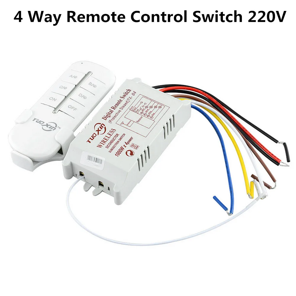 4 Way Wireless Remote Smart Switch Receiver Module 190V 250V 220V RF ...