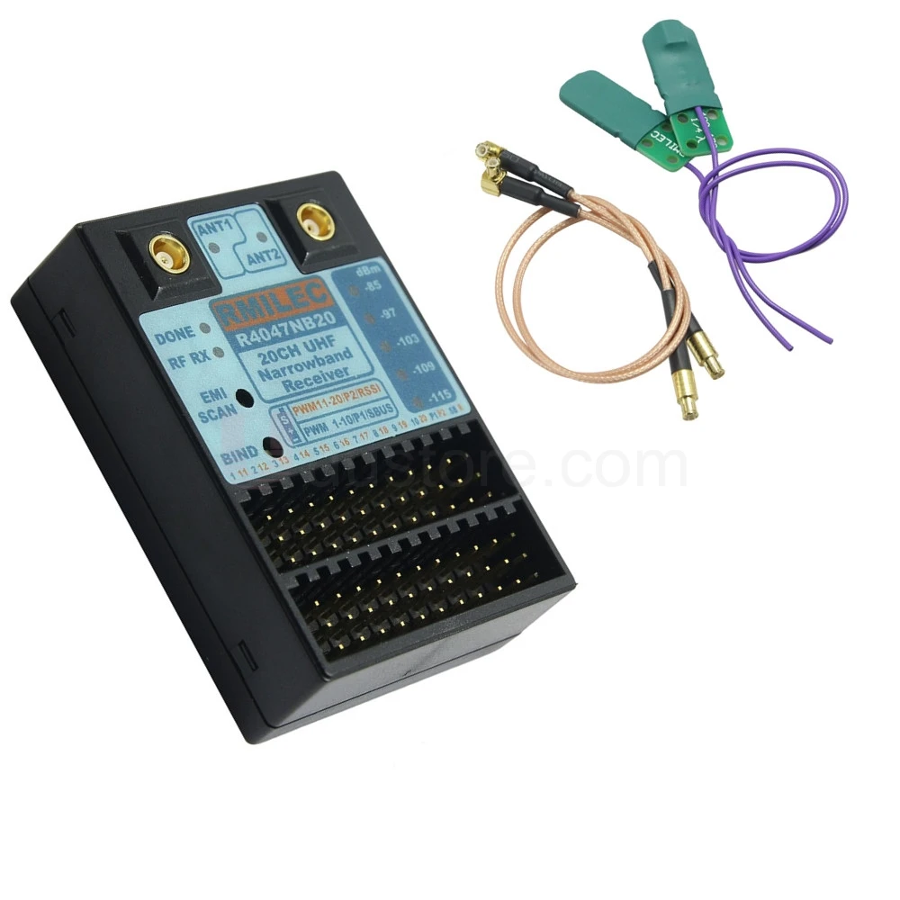 RMILEC Receiver T4047NB20 433mhz 20CH UHF LRS Rx Remote Control PPM ...