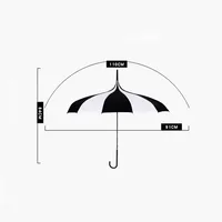 Circus Clown Stripe Parasol Umbrella - Gifts for idea