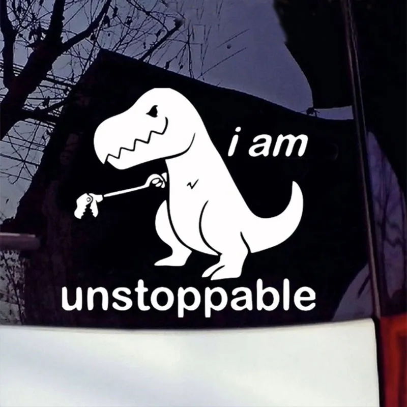 I Am Unstoppable Dinosaur Decal Stickers, Labels & Tags Paper etna.com.pe