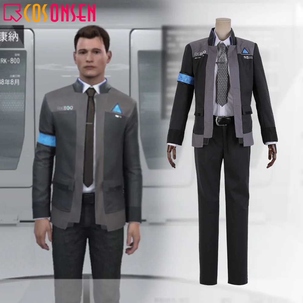 Detroit-Werden-Menschliches-Connor-RK800-Mittel-Anzug-Uniform-Cosplay ...