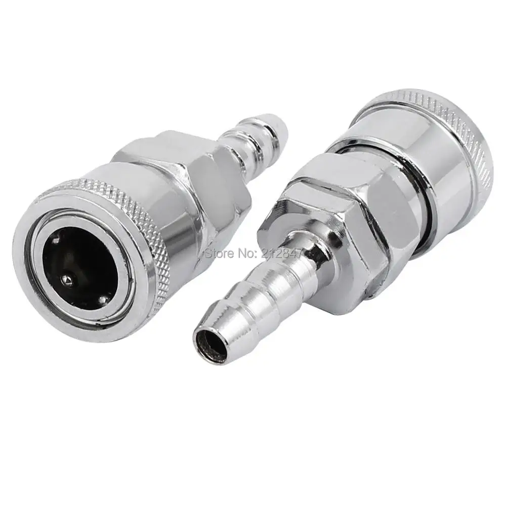 SH 20 Air Compressor Zinc Plated Quick Coupler 2PCS for 8mm Pipe Inner ...