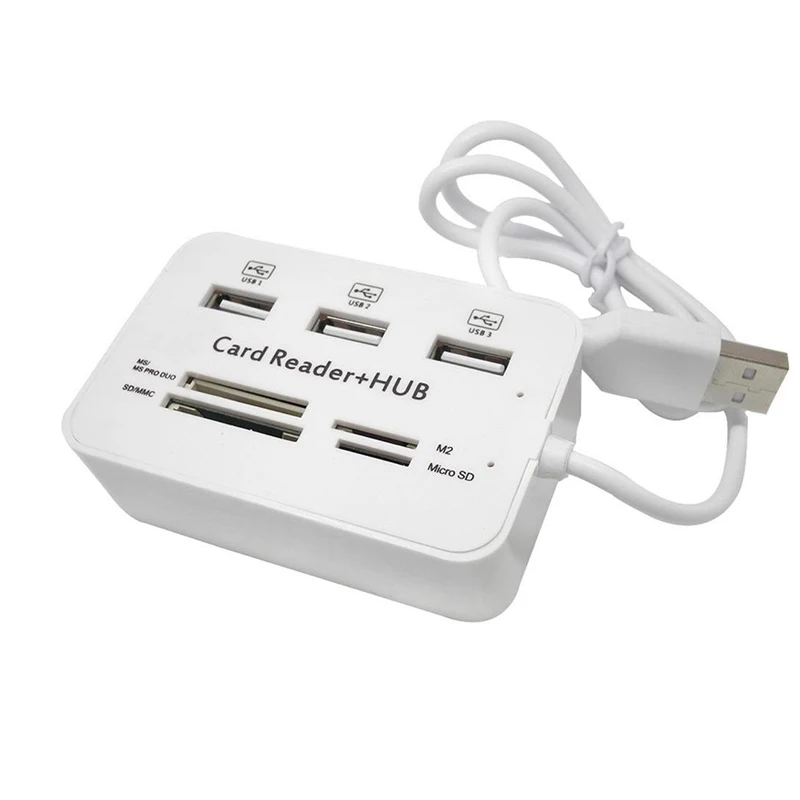 High Speed Card Reader With 3 Ports Usb 2 0 Hub Splitter Usb Hub