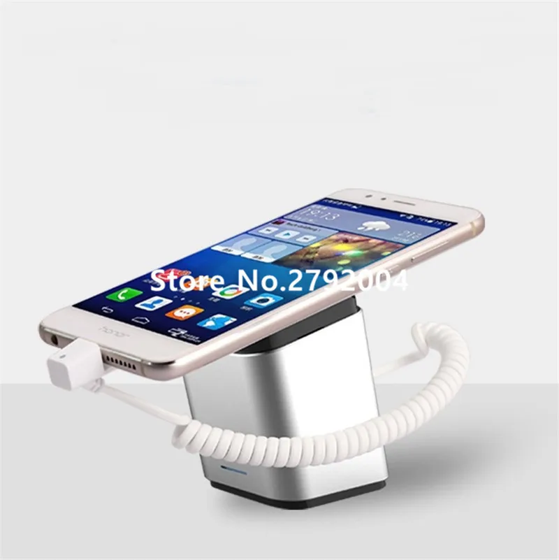 10pcs/lot cell phone display stand with alarm/anti theft cell phone ...