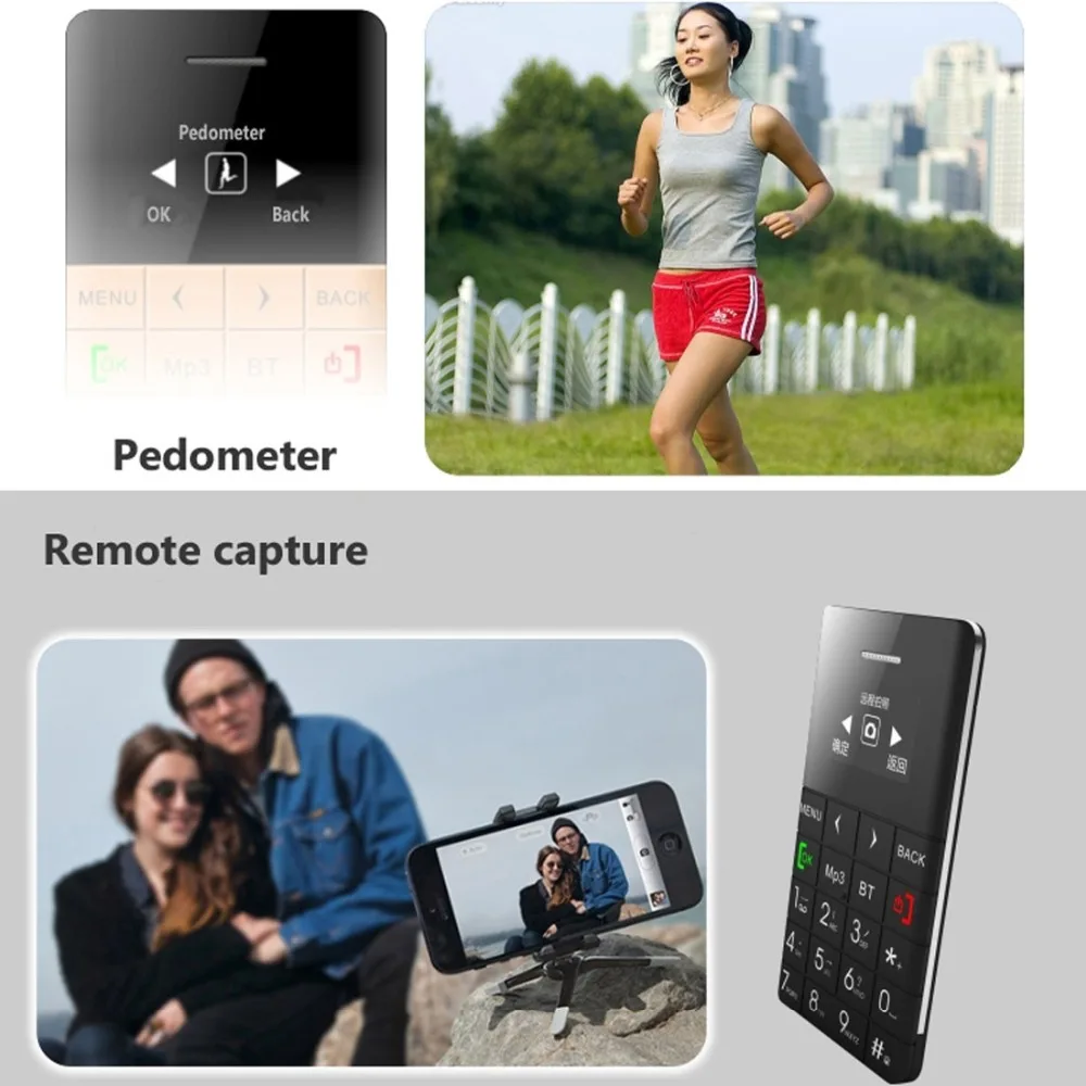 AEKU Qmart Q5 2G GSM карта Мобильный телефон 5,5 мм ультра тонкий ...