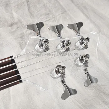 2016 New Arrival Thru 5 String Acrylic Body Bass Guitar Rosewood ...