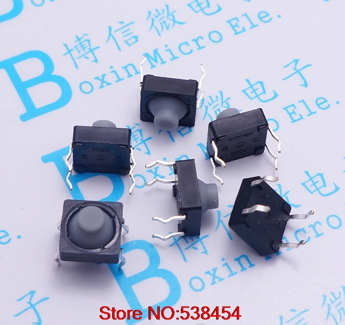 8X8-four-feet-silicone-touch-switch-8X8X5-pin-silent-button-four-feet ...