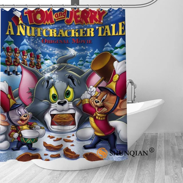 Aliexpress.com : Buy New Tom and Jerry Shower Curtain Bathroom ...