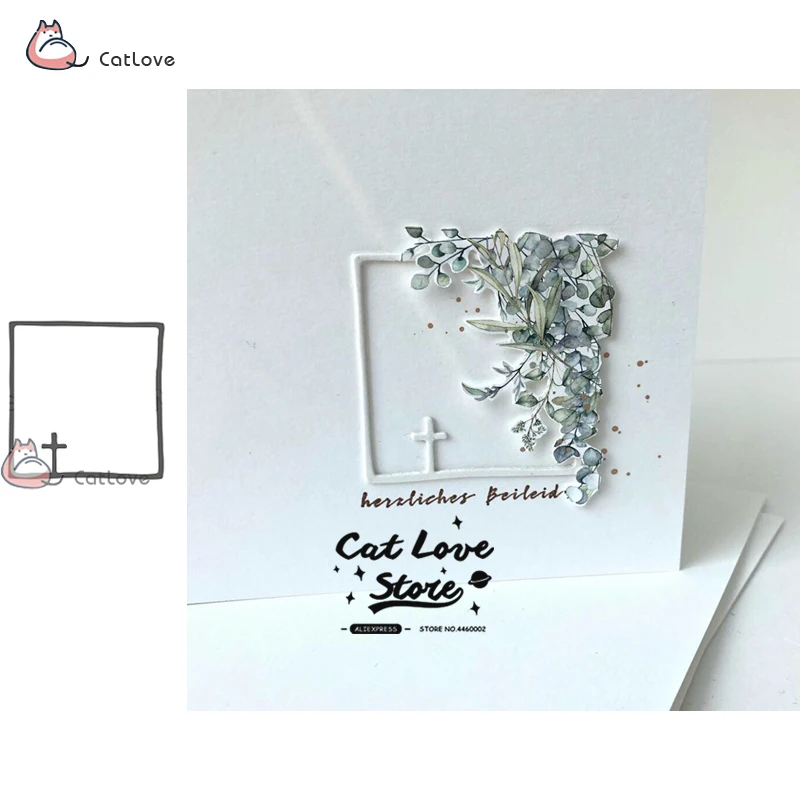 Cross Frame Metal Cutting Dies Stencils For DIY Scrapbooking Paper Card ...