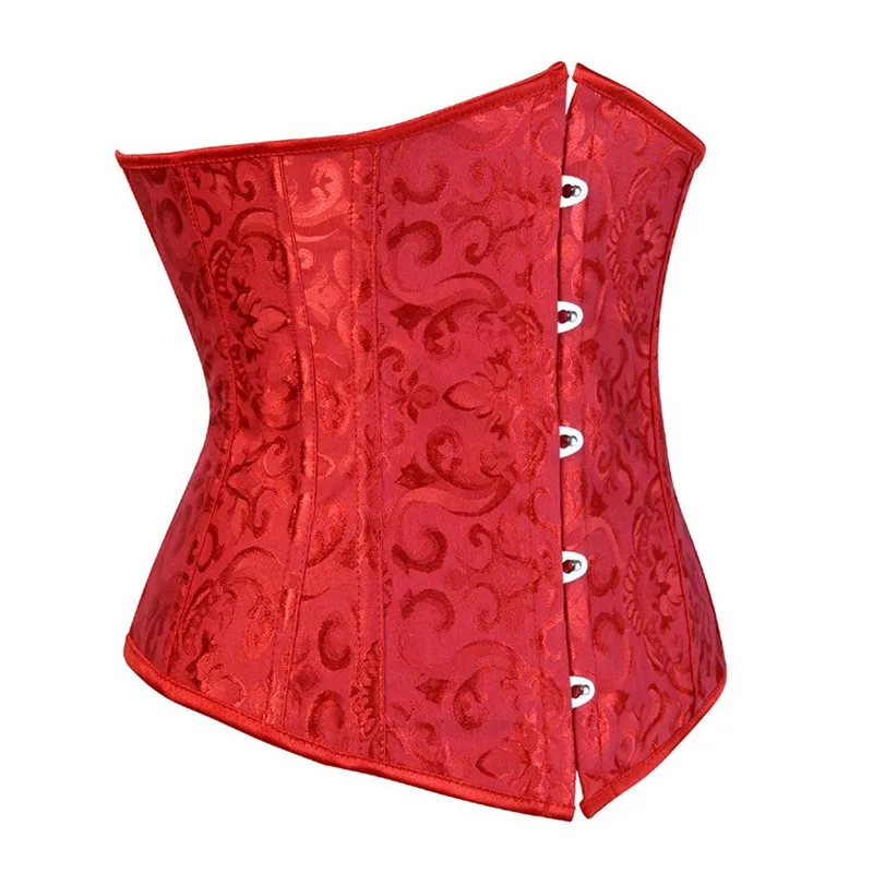 Caudutas Womens Underbust Corset Bustiers Floral Gothic Corset Sexy