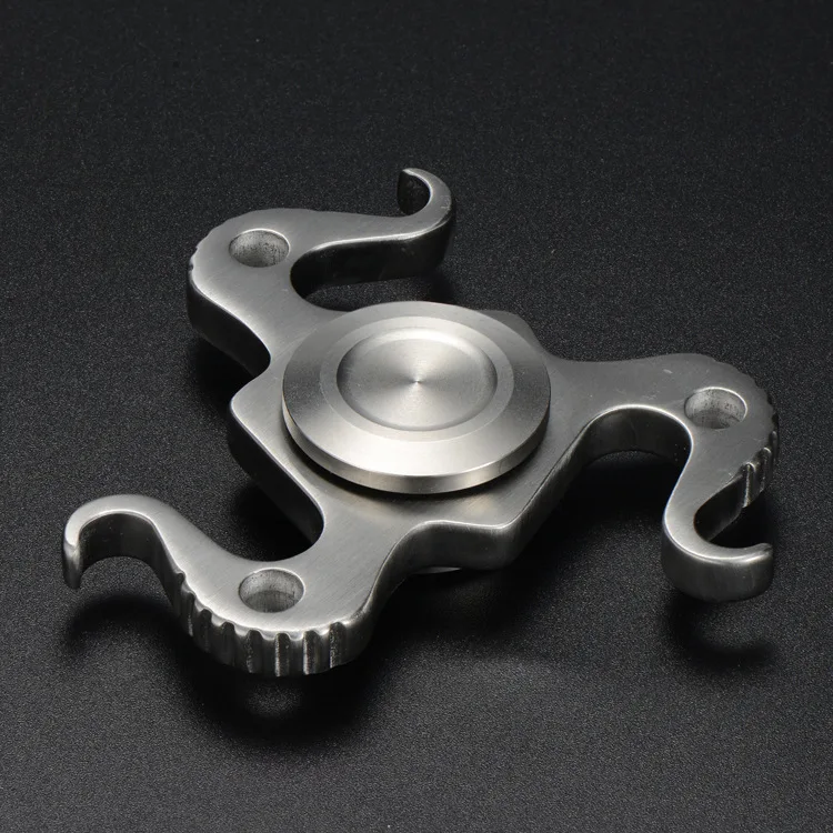 Cow Angle Bottle Opener Hand Spinner Stainless Steel Fidget Spinner Tri ...