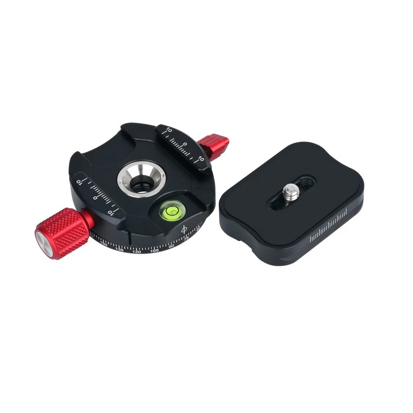 Mini 1/4 "Quick Release Plate Mount 360องศาแนวนอน Panning Panorama Head ...