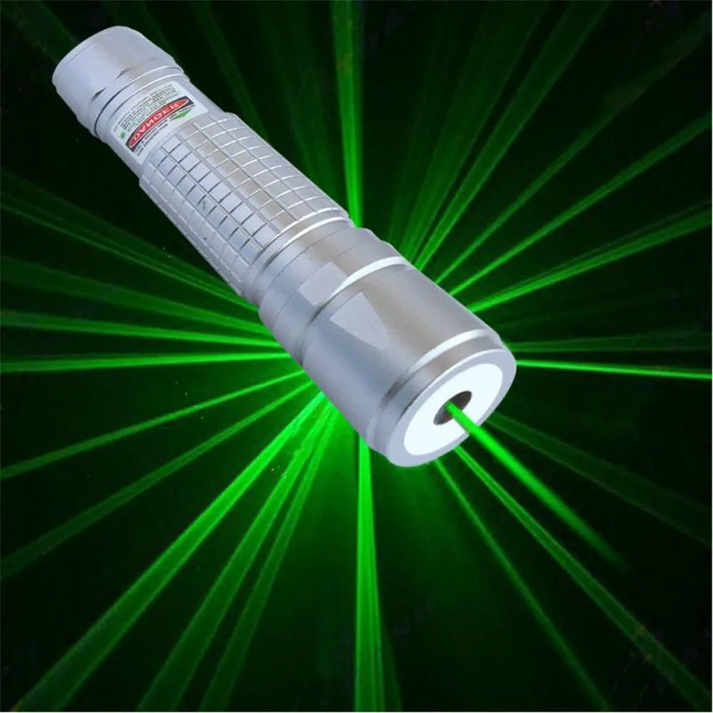 5000MW Laser Pointer High Powered Adjustable Focus Burning Match Green