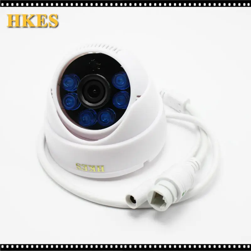 POE IP Cam HD 720P 1MP 6pcs Array IR LED Indoor Onvif IP Camera POE 48V ...