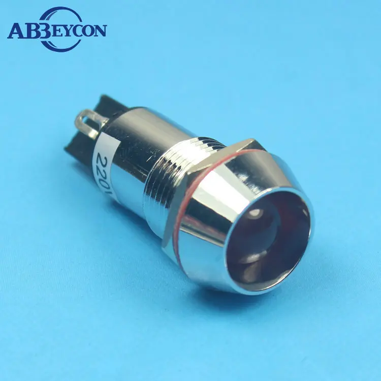 16mm top selling 6V 220V DC/AC 24V panel indicator light pilot lamp ...