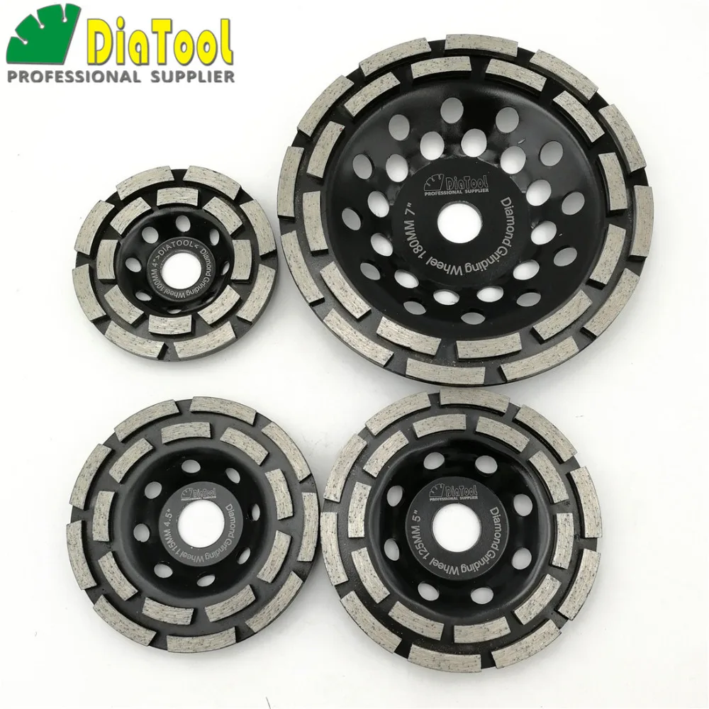 DIATOOL Diamond Double Row Grinding Cup Wheel Diamond Grinding Disc ...