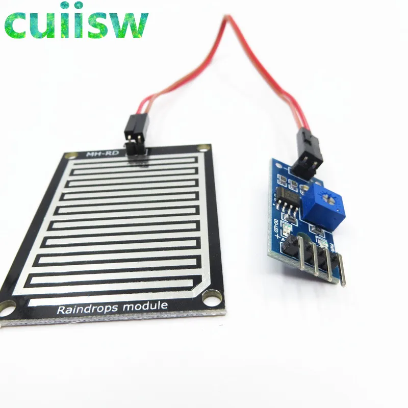 5pcs 3 3 5v Rain Raindrops Detection Sensor Weather Humidity Module For Arduino Free Shipping In
