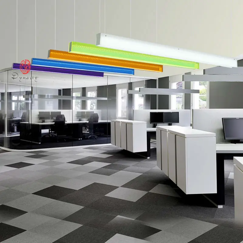 Luces LED colgantes modernas de aluminio para oficina, lámpara colgante ...