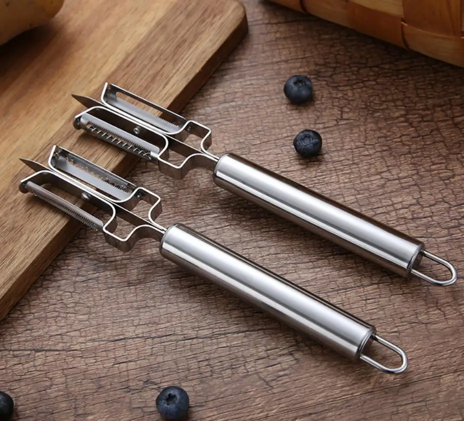 Wholesale 3 pc/lot Three in one paring knife double sided vegetable ...