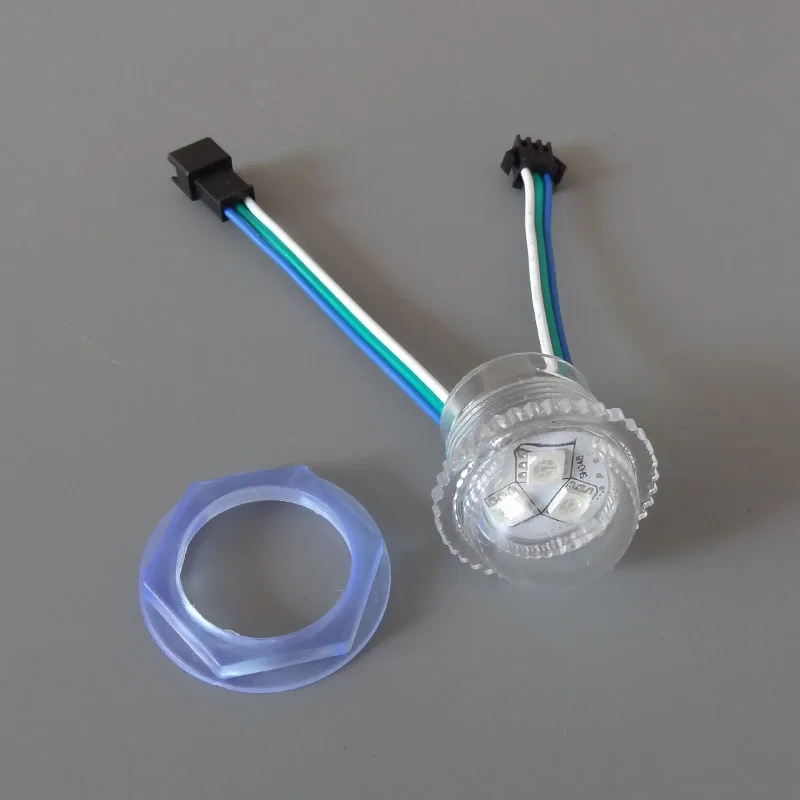 26mm 3 leds sm16703 rgb led 픽셀 모듈 빛, 주소 지정 5050 smd rgb led 모듈 빛, 3 ...