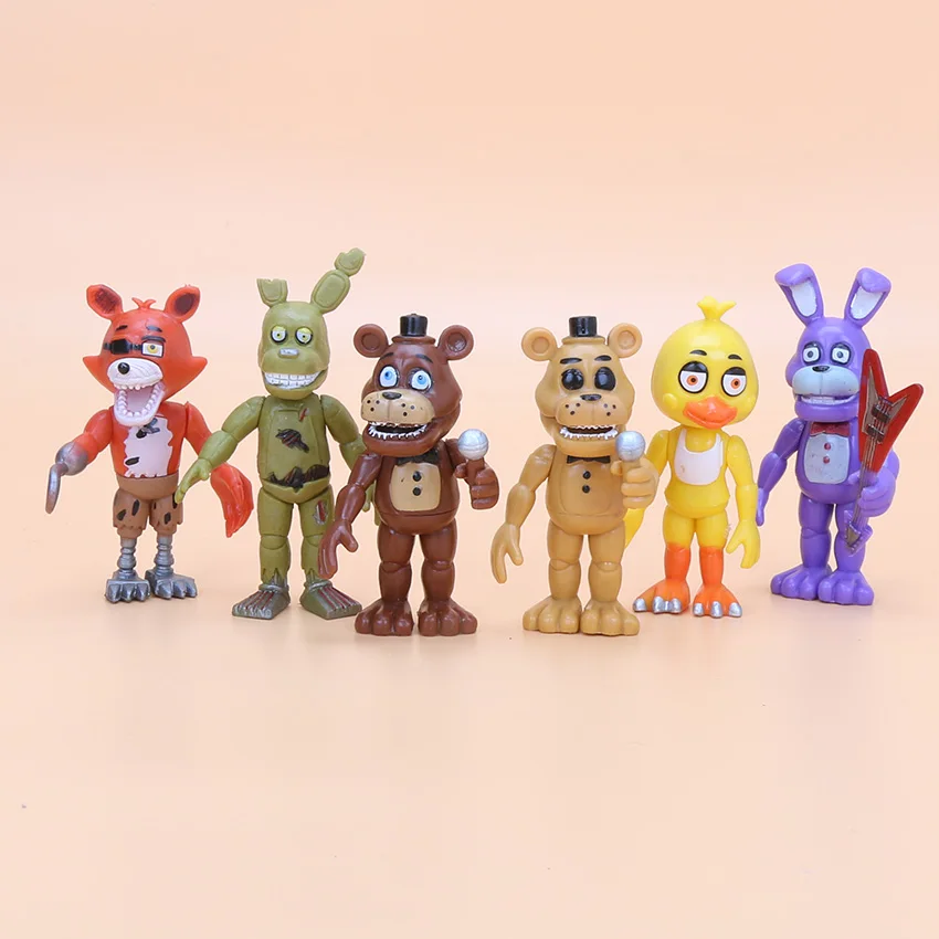 6Pcs/set 10cm Five Nights At Freddy's fnaf Baby Funtime Foxy Funtime ...