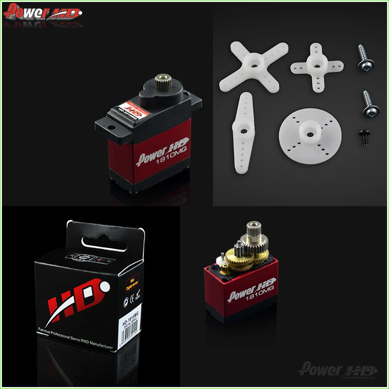 Power Hd Micro Digital Servo 3.9kg/15.8g Hd-1810mg With Aluminum Case ...