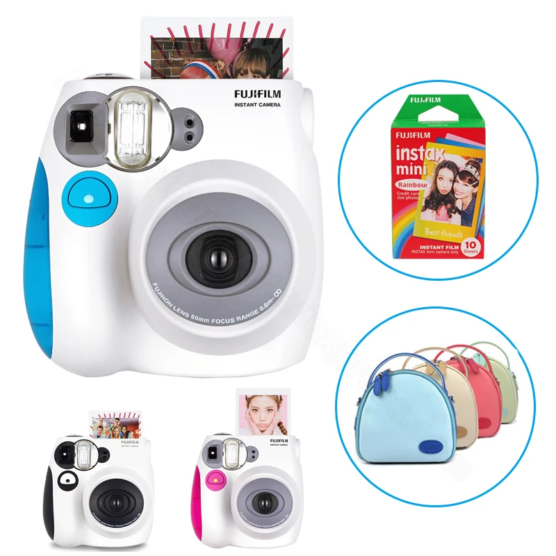 Genuine Fuji Fujifilm Instax Mini 7s Instant Camera Set with Rainbow ...