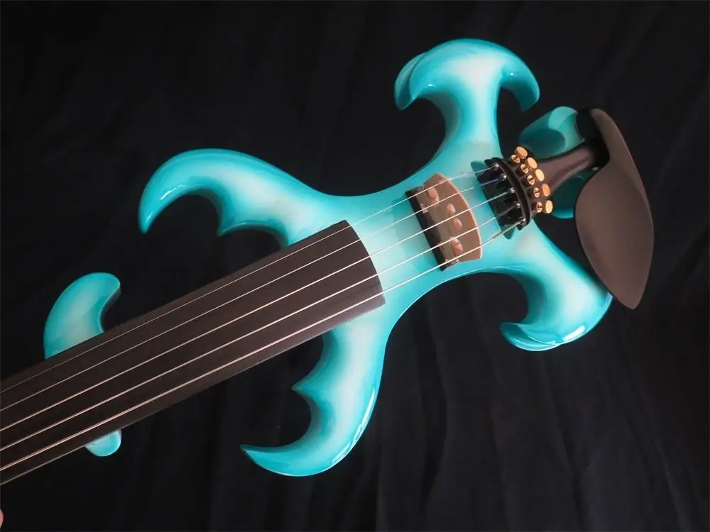 Original-design-crazy-4-blue-color-5-string-4-4-electric-violin-good ...