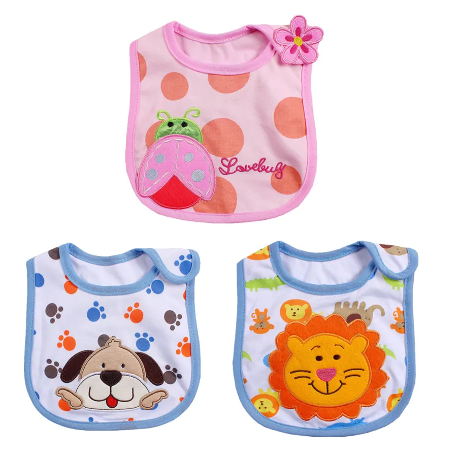 3pcs-lot-2017-Baby-Bibs-Cotton-Baby-Girls-Boys-Cute-Cartoon-Bibs-Infant ...