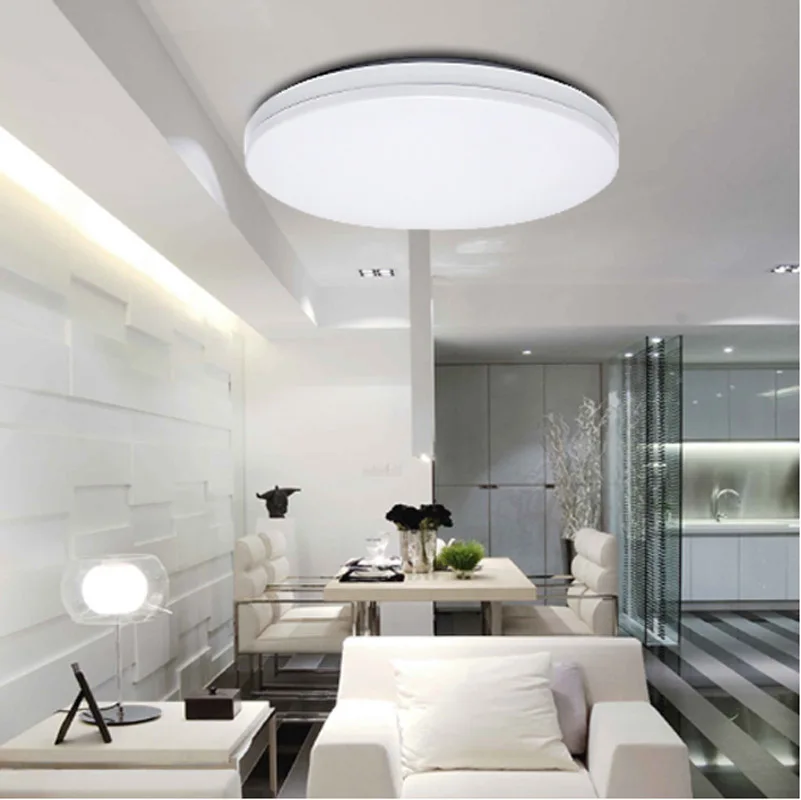 T Circular White Ceiling Light Modern Sweety Simple Lamps For Home ...