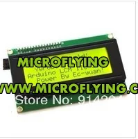 LCD module Yellow green screen IIC/I2C 2004 5V LCD for arduino provides ...