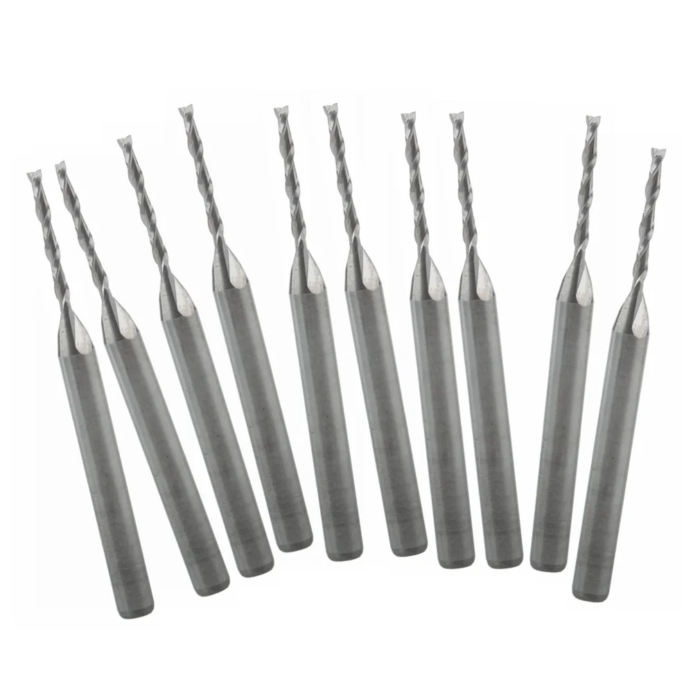 10-Pcs-Lot-3-175-1-2-10mm-Micro-End-Mill-Milling-Cutters-Spiral-Router ...