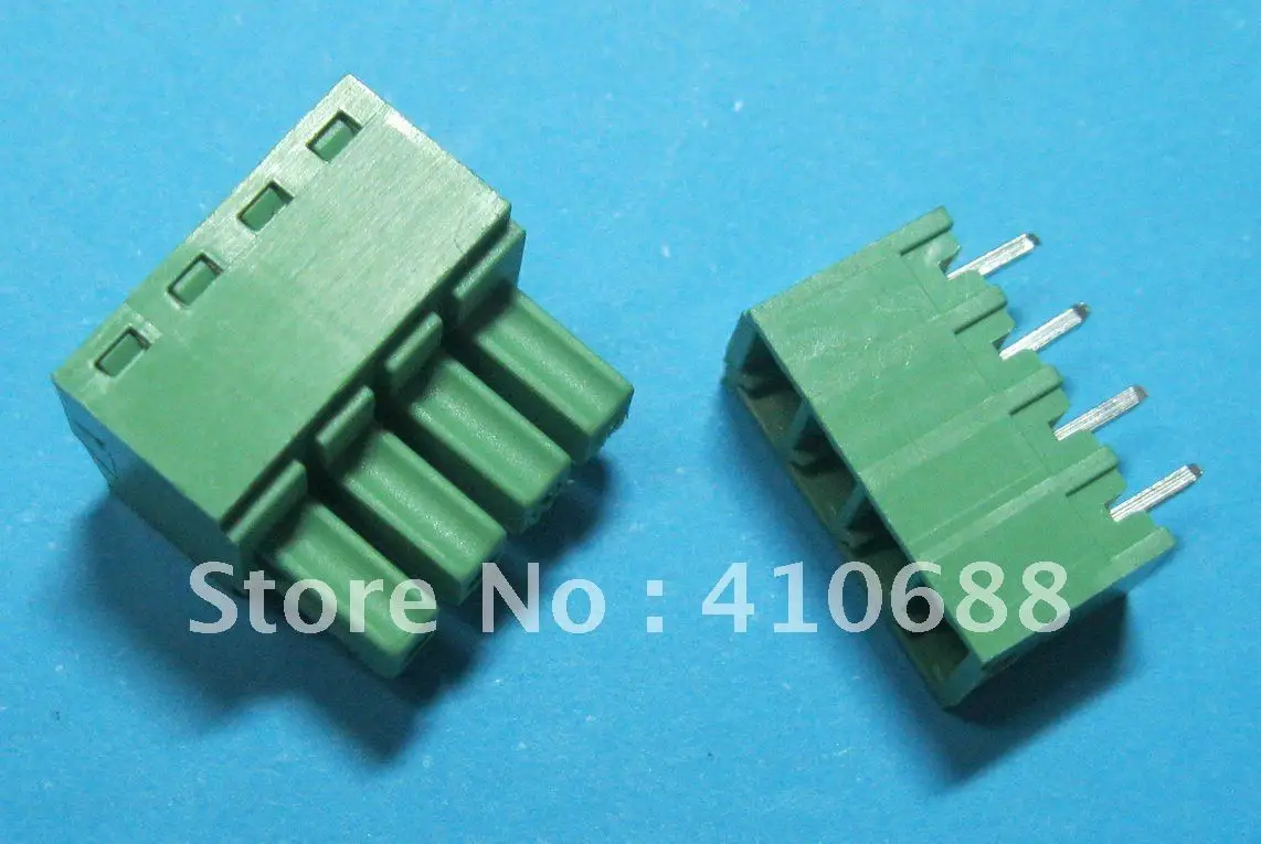 4pin/way Pitch 3.81mm Screw Terminal Block Connector Green Color with ...