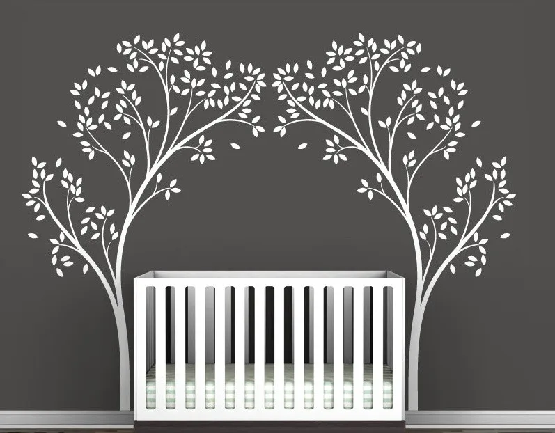 Two Trees Form A Warm Heart Wall Decal Kids Bedroom Living Room ...