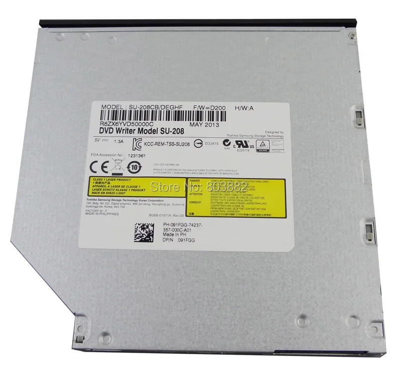 SU 208 Super Multi 8X DVD RW DL Burner 24X CD R Writer 9.5mm Super Slim ...