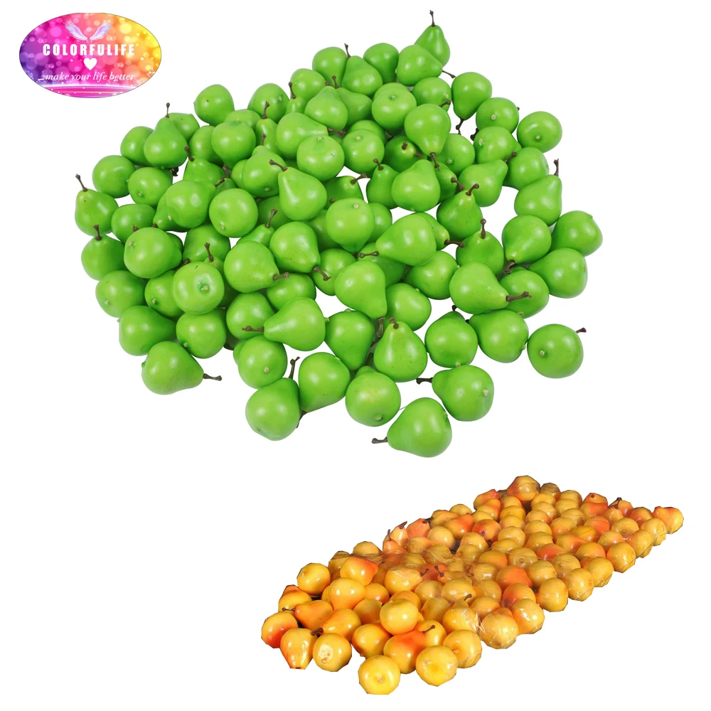 100X artificial realista mini pera falsa fruta modelo enseñanza props ...