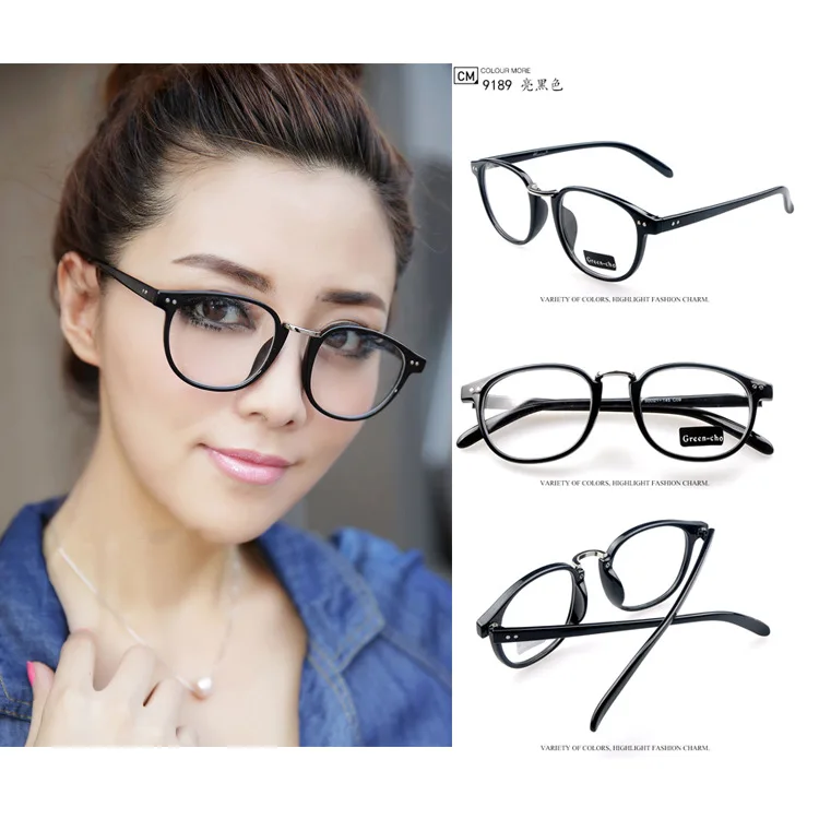 SOLO TU Fashion Retro Men Women Eyeglasses Frames Round Rivet Frame solo-tu-fashion-retro-men-women-eyeglasses-frames-round-rivet-frame