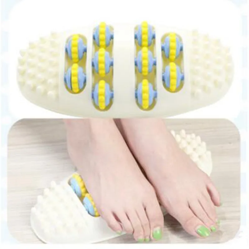 Foot Massage Device Wheel Plate Mini 4 Rows Foot Acupuncture Point Massage Roller Health Massage