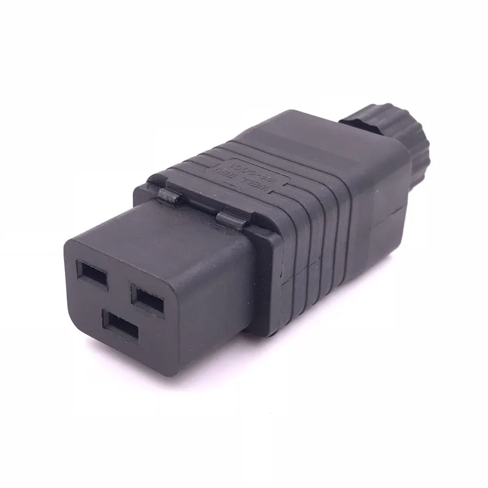 Max.16a 250v IEC 320 c19 conector computador ac power plug pdu/ups ...